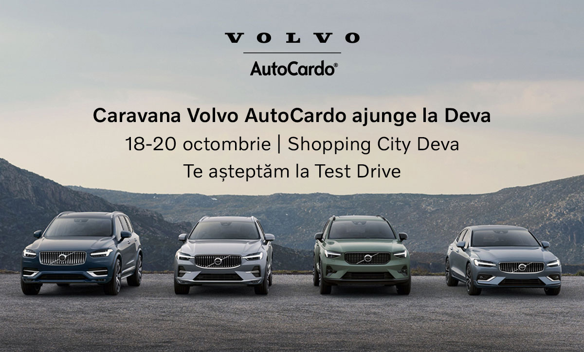 Caravana Volvo AutoCardo ajunge la Shopping City Deva – Glasul Hunedoarei